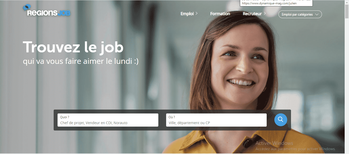 Les sites de recrutement