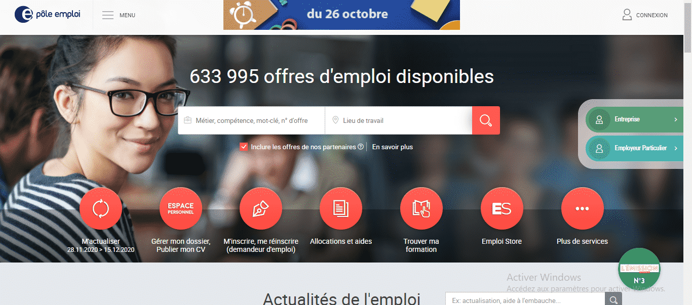 Les sites de recrutement
