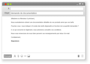 Lettre type de demande de documentation sur un produit